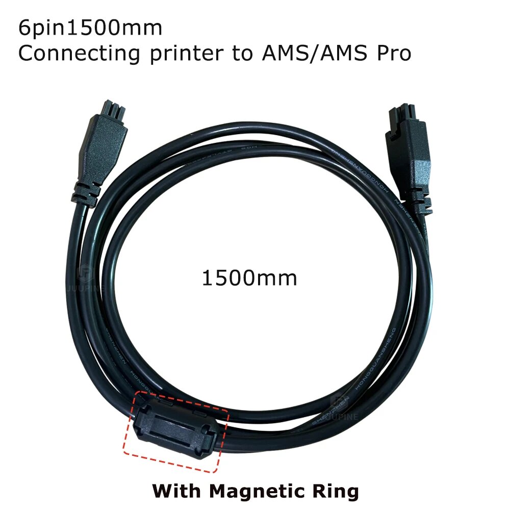 Кабель Bambu Lab AMS/AMS 2 Pro для 3D-принтеров X1/P1/H2D/H2S 6 pin 1500mm