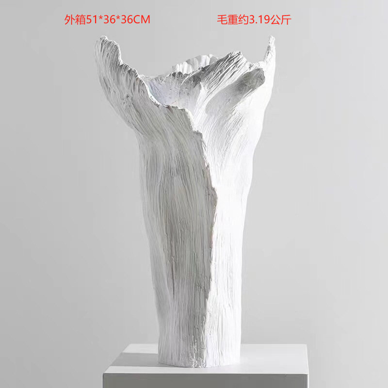 Ваза из сушеных цветов в виде большого пня дерева, легкая роскошь, креативное ремесло, ваза для гостиной, входная модель, мягкий декор, украшение