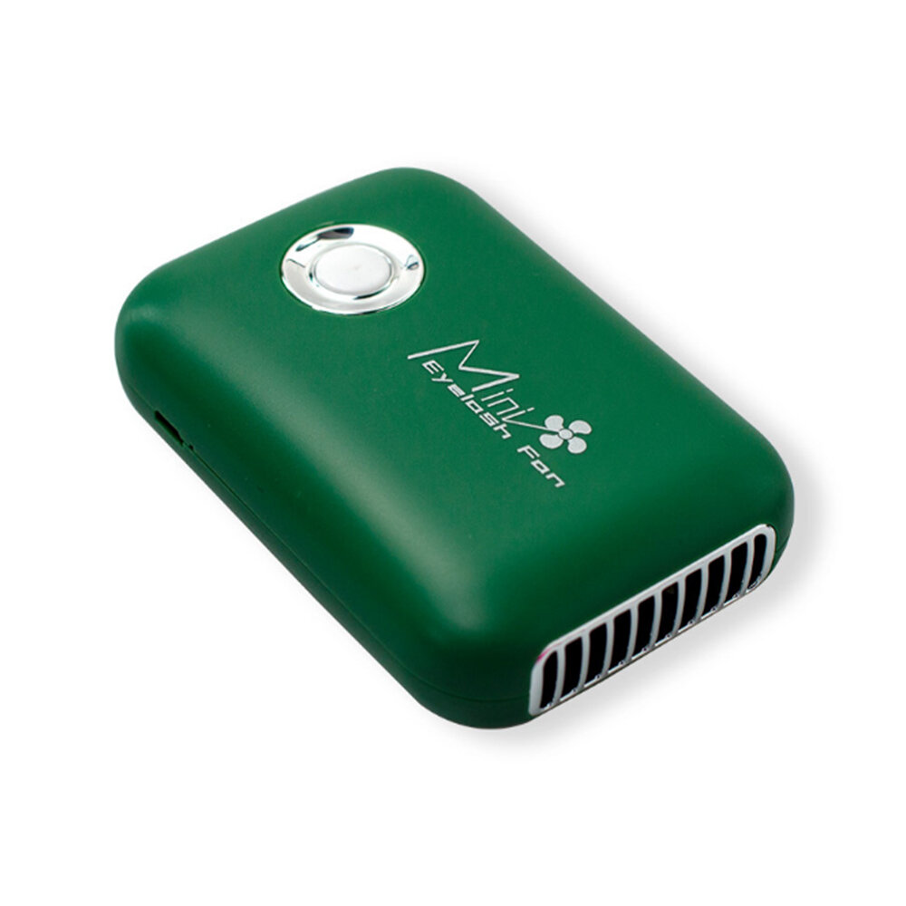 Вентилятор для сушки клея для наращивания ресниц USB Mini, черный/розовый/зеленый/розово-красный, материал ABS, емкость батареи 500mAh, напряжение 5В, размер упаковки 9.2*6.5*2см, вес упаковки 82г, комплект: 1 вентилятор, 1 USB кабель, 1 инструкция