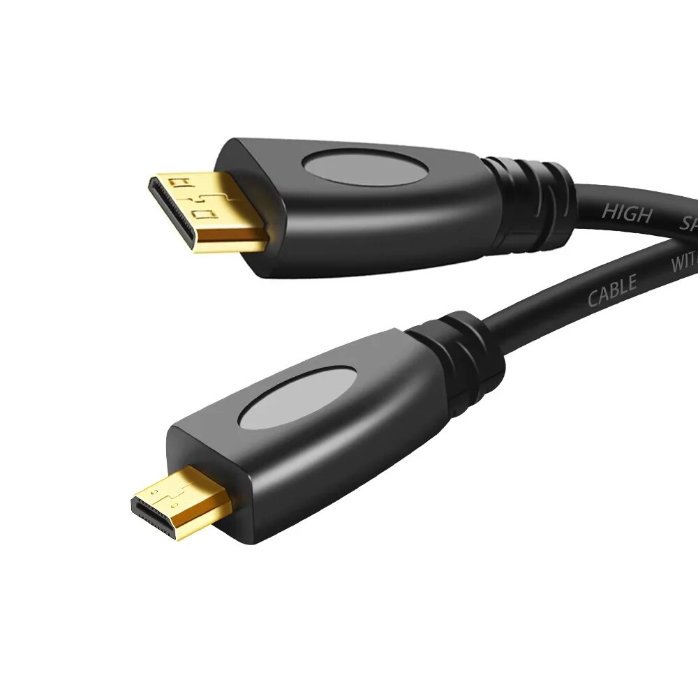 Кабель Micro HDMI - Mini HDMI nku 1080P PVC Cable, 0.3m