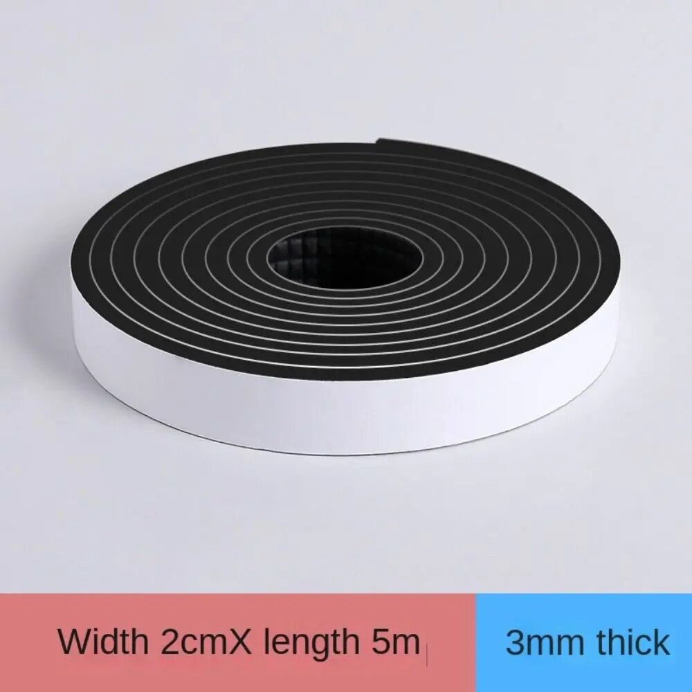 Черный антискрип скотч для кровати EVA 5 м 2cmx5m