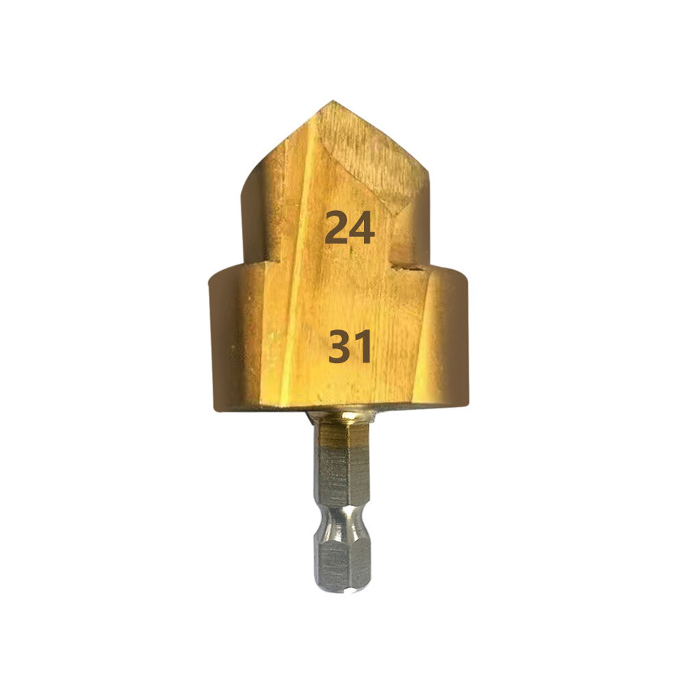 Развертка для штуцера 6,35 мм с шестигранным хвостовиком, для труб из полипропилена (PPR), практичное сверло, инструмент для сантехнического расширения.