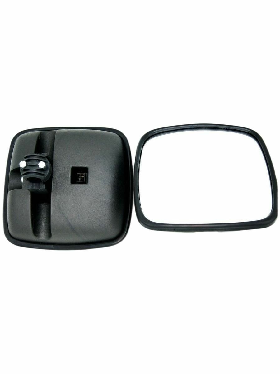 Зеркало боковое КАМАЗ, МАЗ широкоугольное сфера с подогревом (дополнит.) 24V 227х227