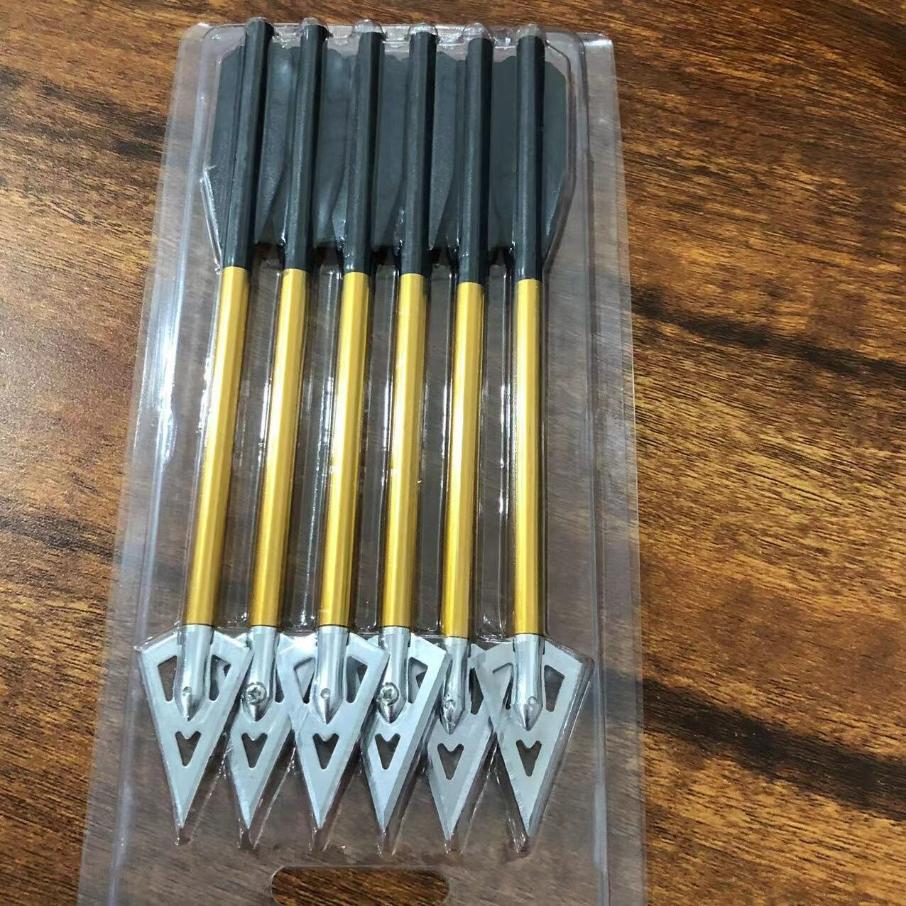 Горячая продажа SG: стрельба из лука и стрел, 6.75inch алюминиевых стержней, арбалетные стрелы, красные короткие стрелы, коробка из 6 штук, диаметр 6 мм, общая длина 17 см