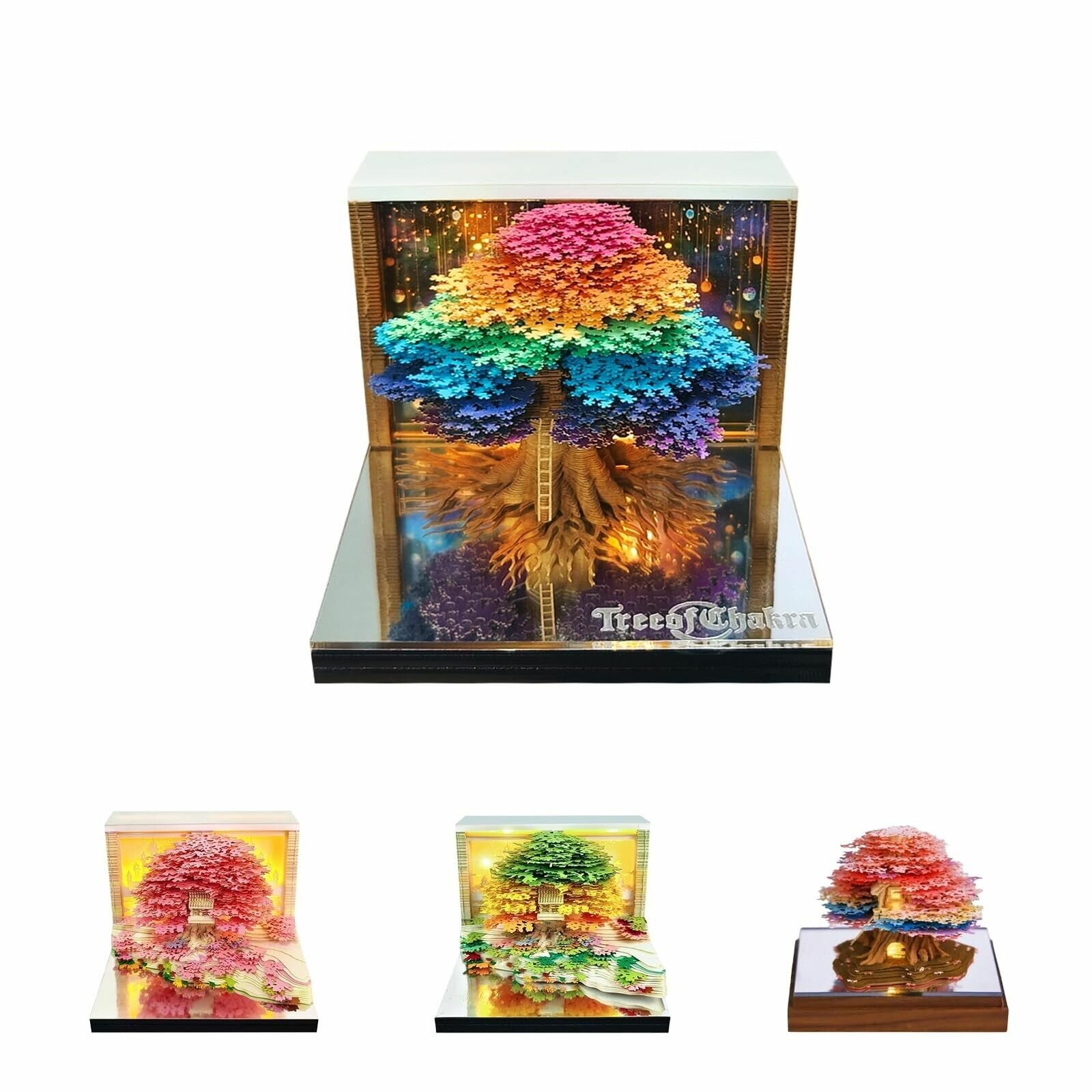 2026 Ручной сборный 3D-календарь с подсветкой, подходящий для записи напоминаний