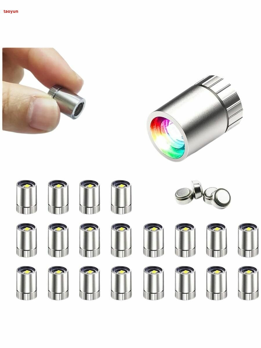 20 шт. миниатюрных светодиодных лампочек, маленькие лампочки для ручного творчества (многоцветные)