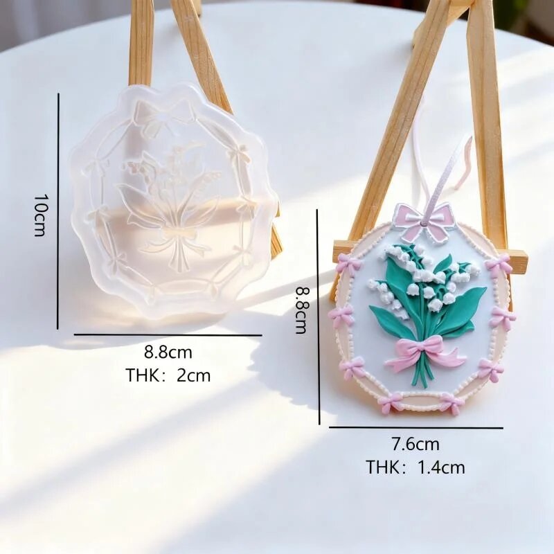 Силиконовая форма для гипсовых цветов D