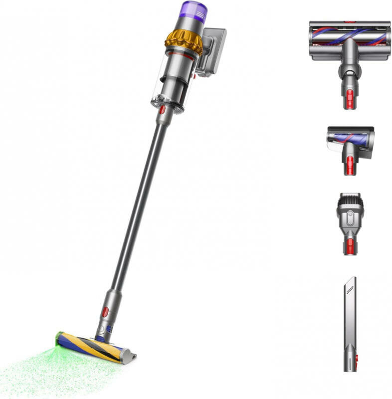 Пылесос Dyson V15 Detect Cordless Vacuum Cleaner, Yellow/Nickel