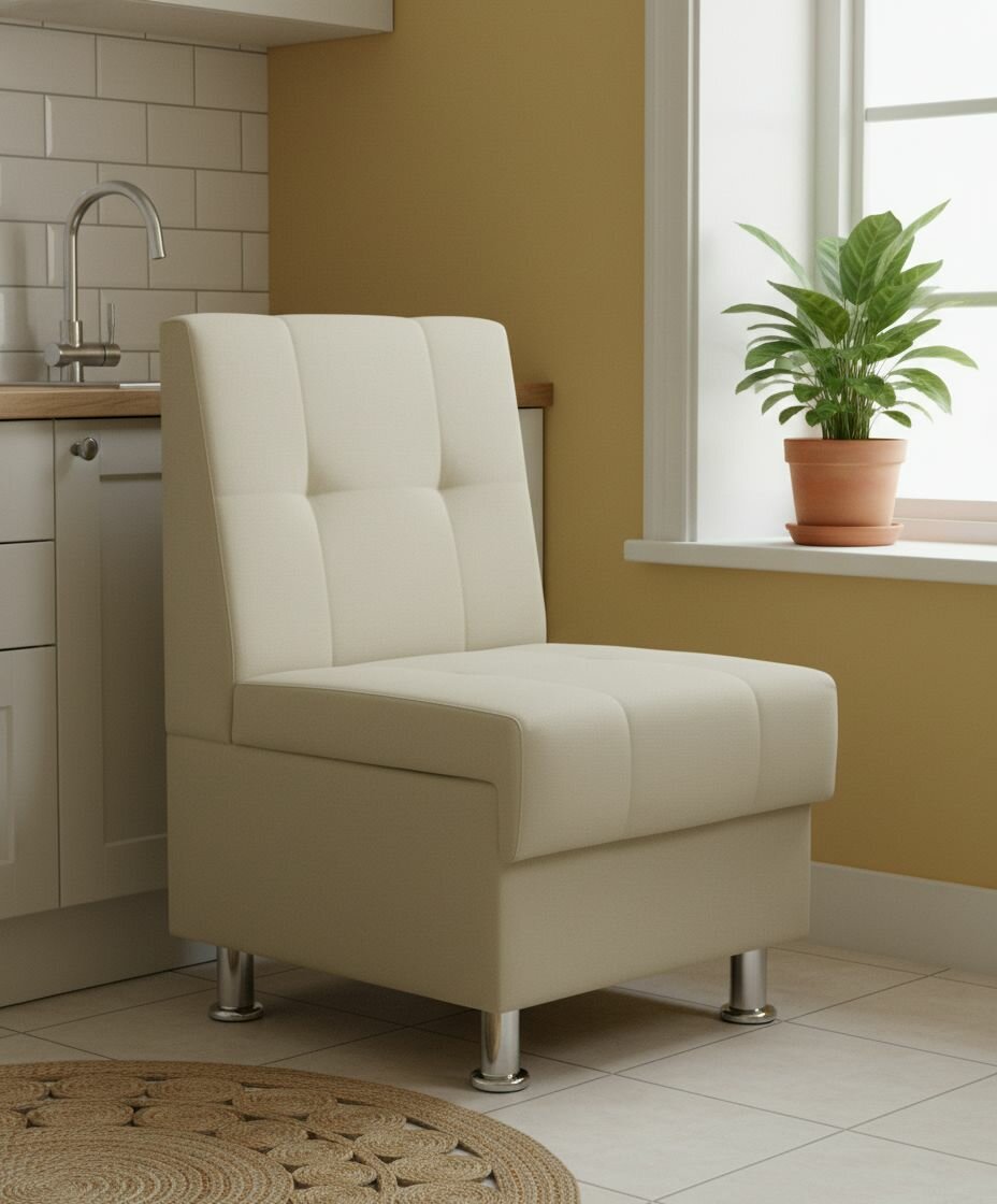 Стильный компактный диван Фабрики оникс из практичного и износостойкого материала с оригинальным дизайном, вместительным ящиком для хранения, мягким наполнителем для дома, дачи и офиса