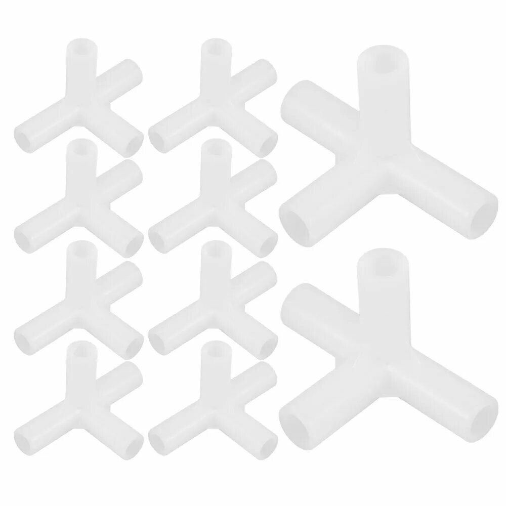 Белый Пластиковый Коннектор, Запасная Часть Для Палатки, 10шт