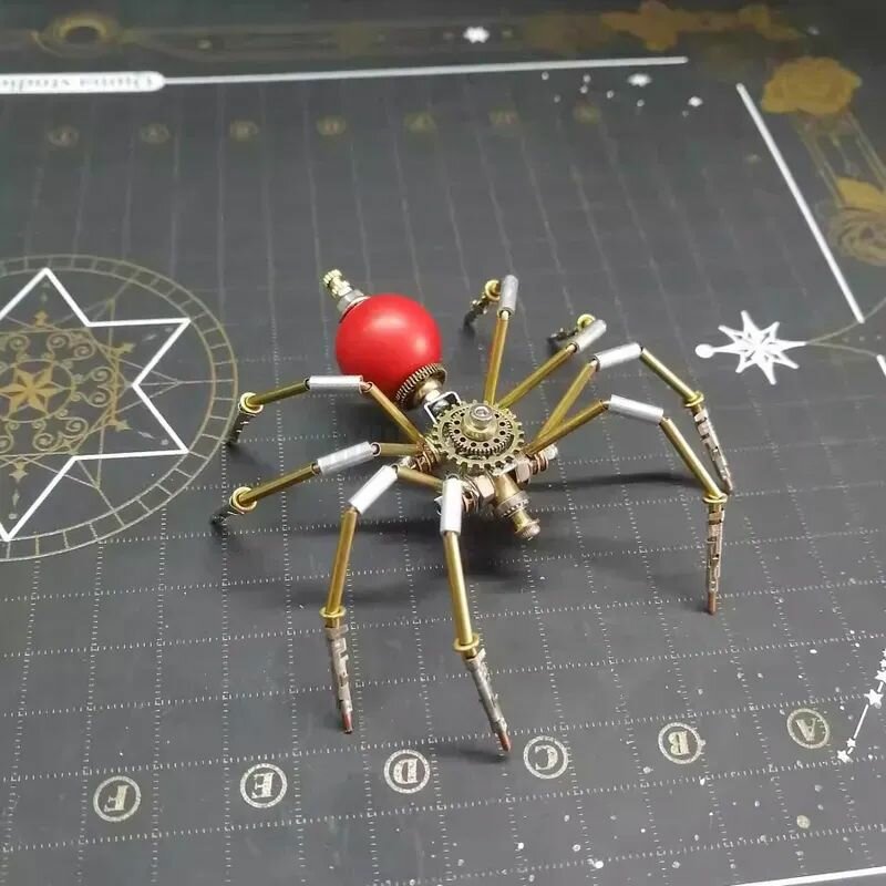 Сборная металлическая модель Механический паук : 3D-конструктор высокой сложности в стиле киберпанк