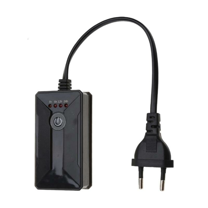 Многофункциональная таймер-розетка 100 Вт для аквариумов, Черный