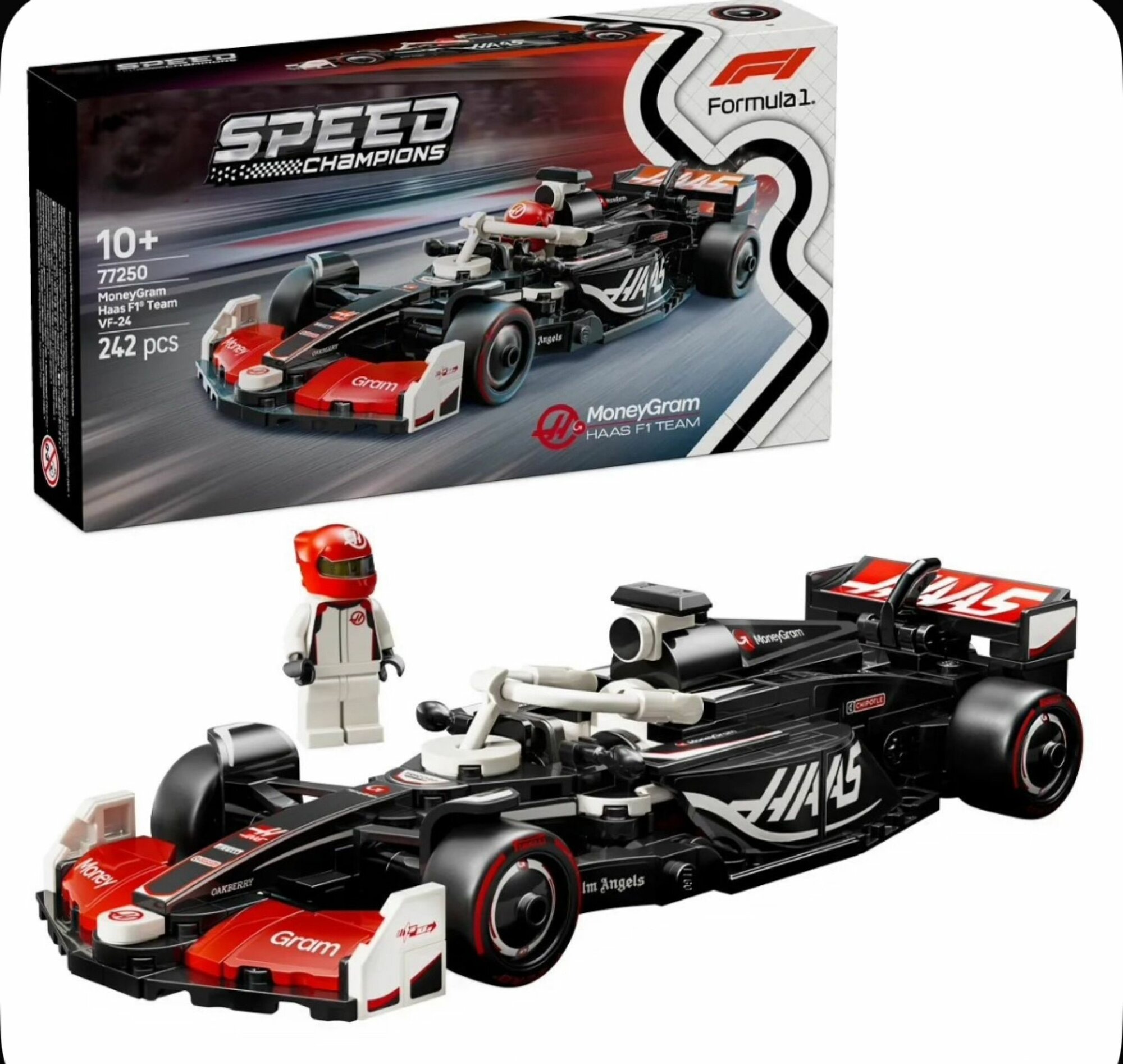 Конструктор 68019 Formula1 MoneyGram Haas F1 Team VF-24 242 дет