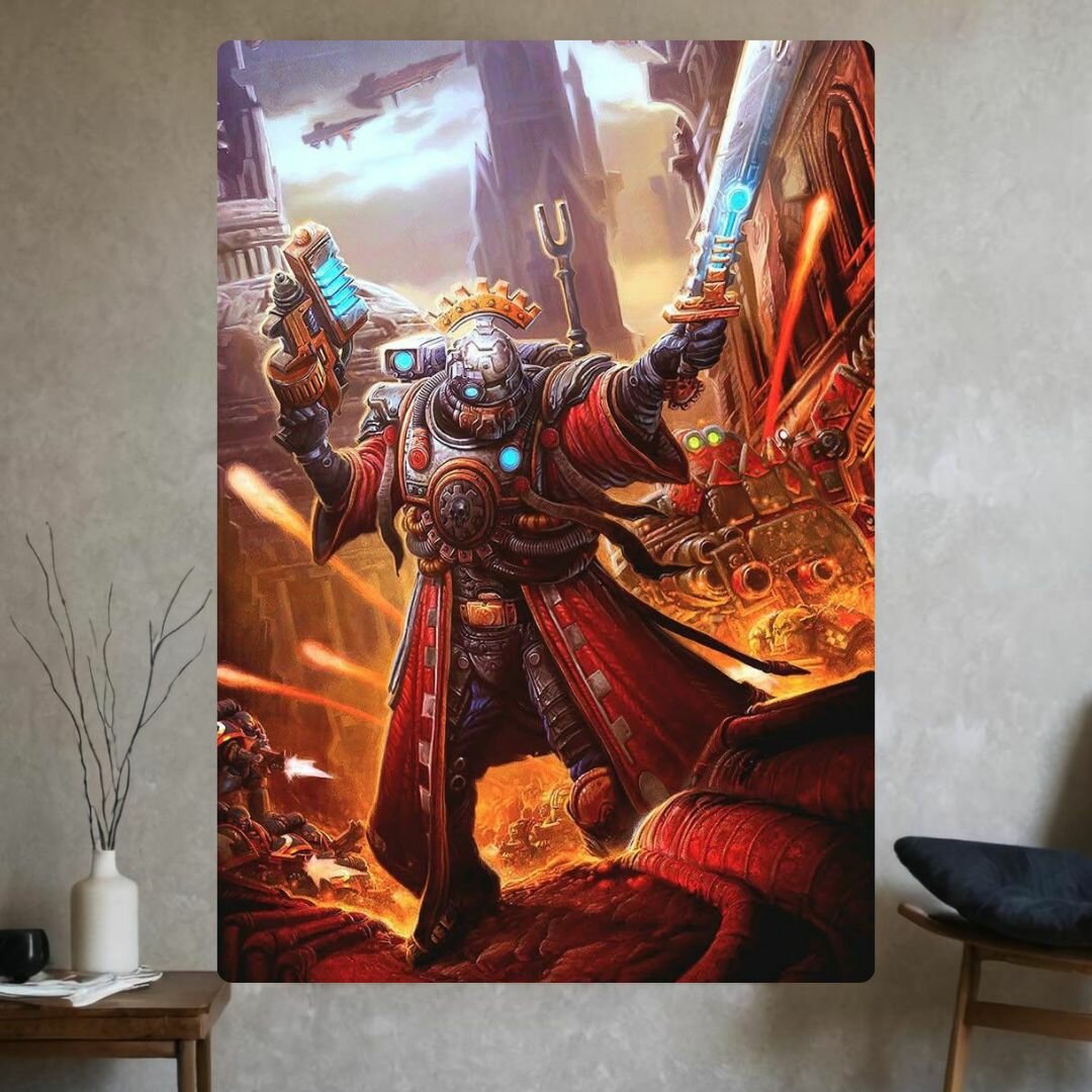 Картина на металле Скитарии, Warhammer 40 000, 20*30см