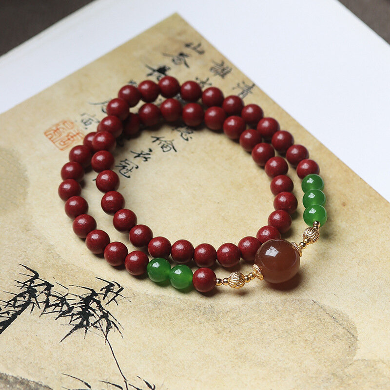 Новый продукт: браслет из бусин Hexiang, ручная работа, возвращение к истокам, аксессуары для женщин, ретро стиль, культурная игра для мужчин, оптовая продажа от фабрики