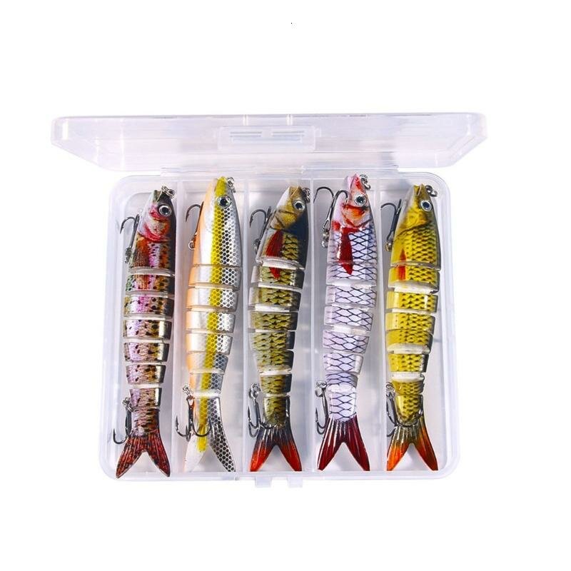 Многосуставная плавающая приманка с тройным крючком, Семь