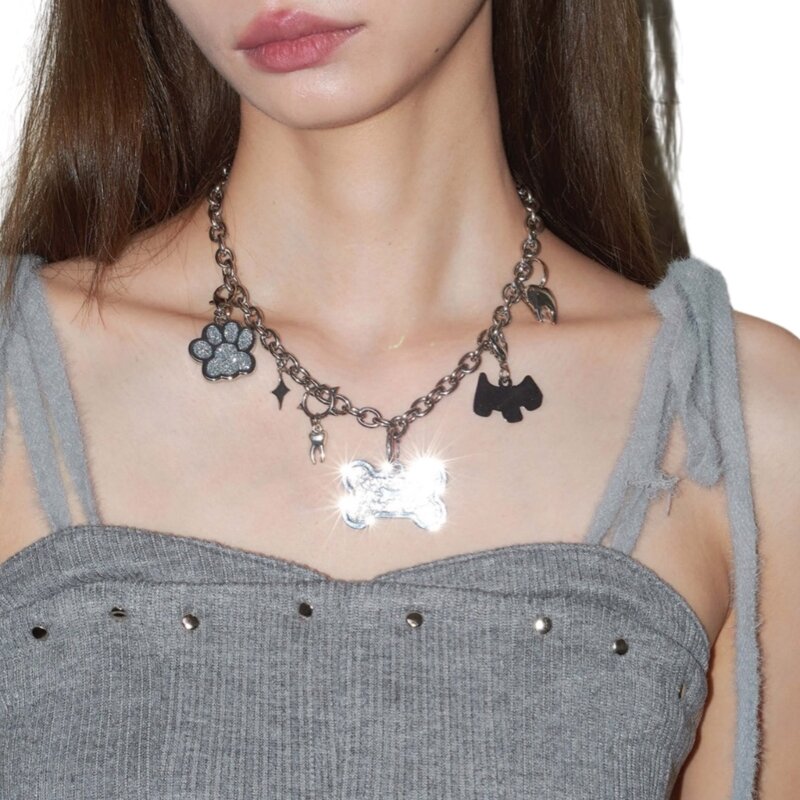 Сладкий прохладный ветер, съемное ожерелье из щенячьей кости