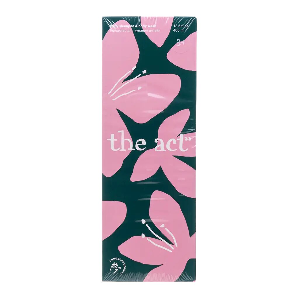 The Act Детский шампунь-гель Shampoo & Body Wash Baby гипоаллергенный для волос и тела 2 в 1 400 мл 1 шт