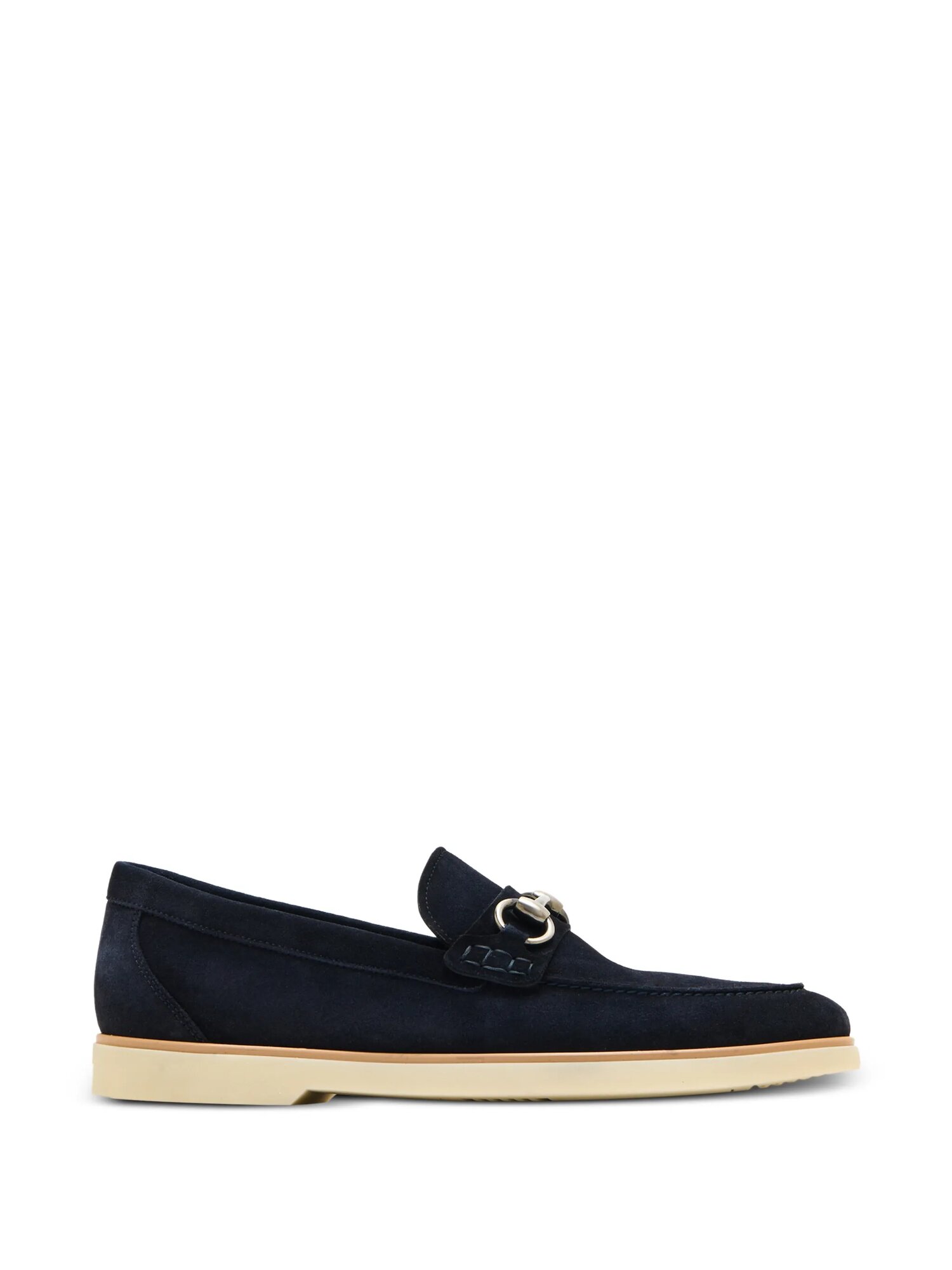 Лоферы Topstitched suede loafers