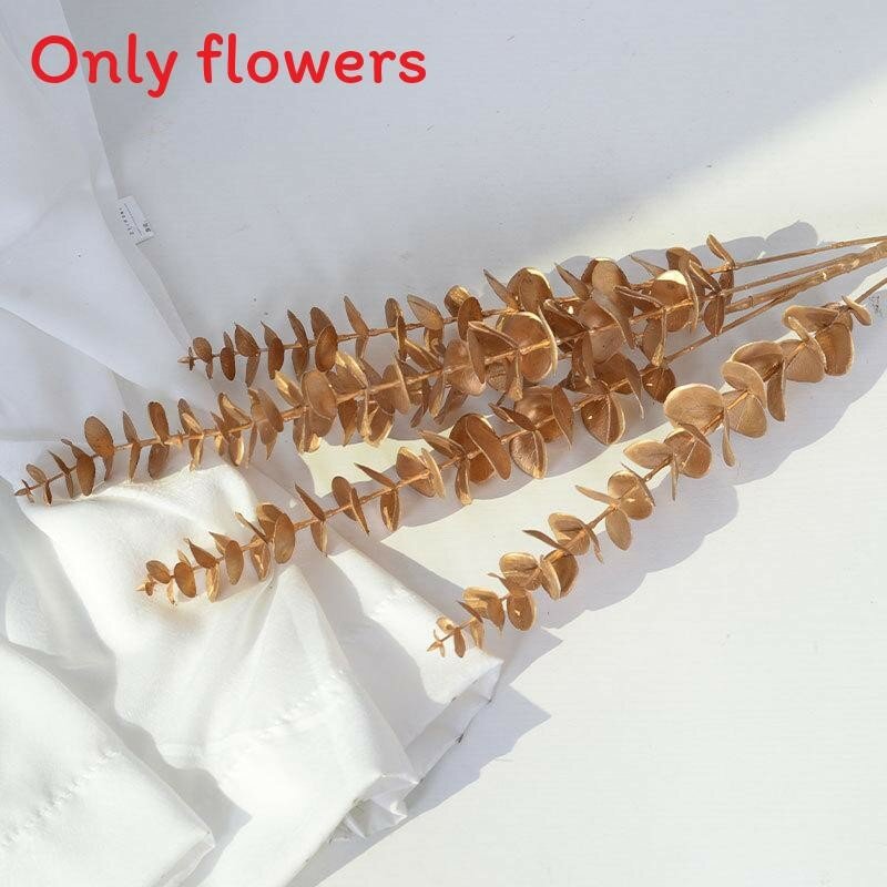 Золотой гинкго лист декоративный веер с осенней листвой для праздничного оформления эвкалипт лист