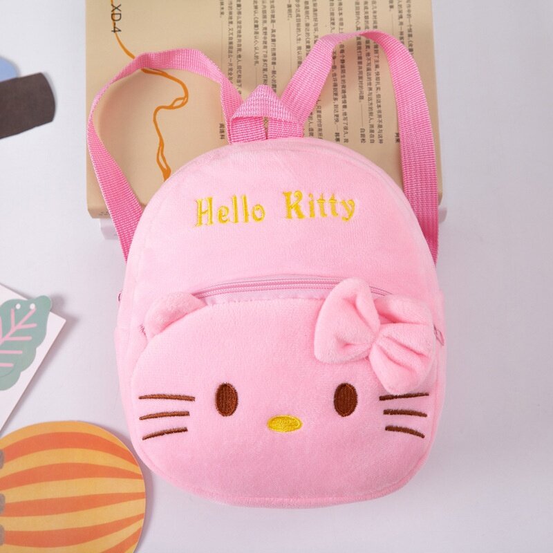 Charming kids outdoor bags plush mini backpack perfect for school and playtime activities kt, pink