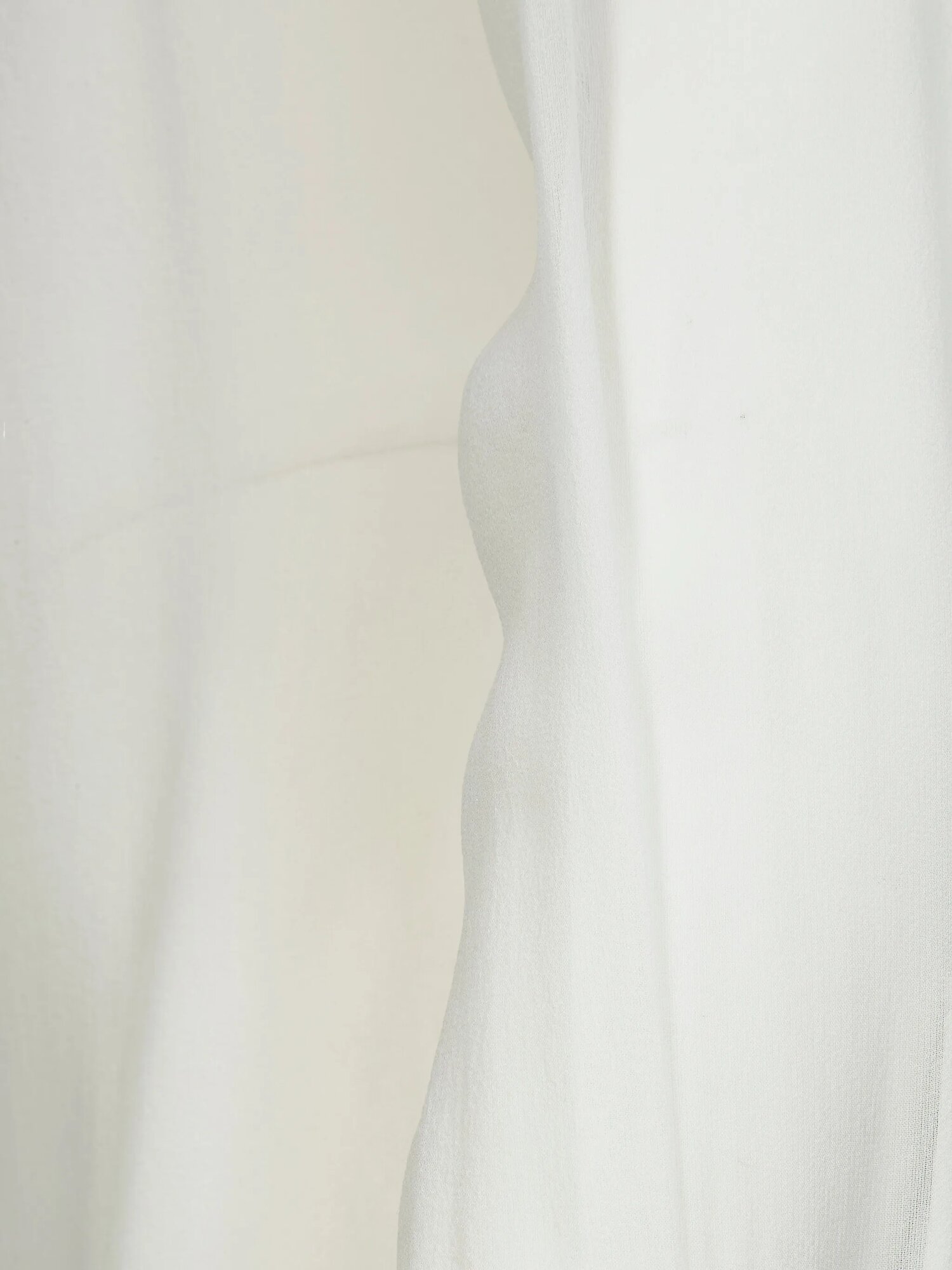 Рубашка Elisabetta Franchi Tie shirt, размер 40, бежевый/белый — фото 1