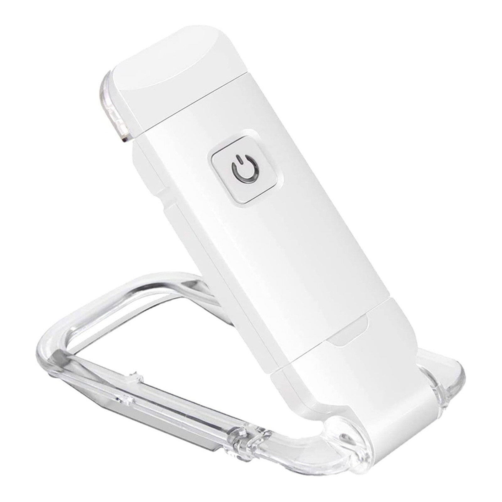 Читательская лампа для книг USB заряжаемая LED Bookmark Light для чтения в постели Маленькая для детей 2 регулировки яркости для защиты глаз Белый 350° регулируемый шейка 3 уровня яркости 25LM 3.7V 200mAh 0.15W Время зарядки 1.5 часа В комплект входит 1x
