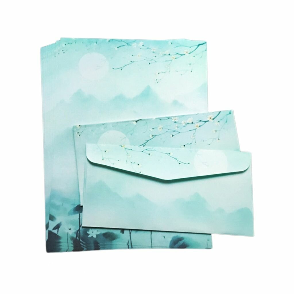 Письменный набор бумаги и конвертов для студентов