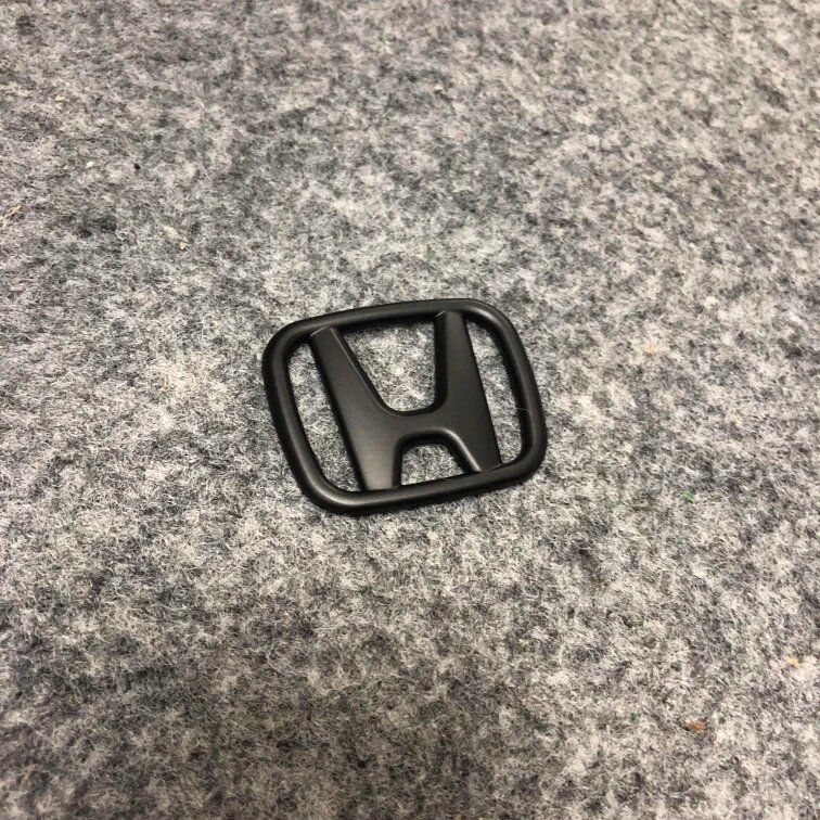 ABS автомобильный руль, эмблема, наклейка, аксессуары для Honda Civic FIT Accord Prelude Matte black