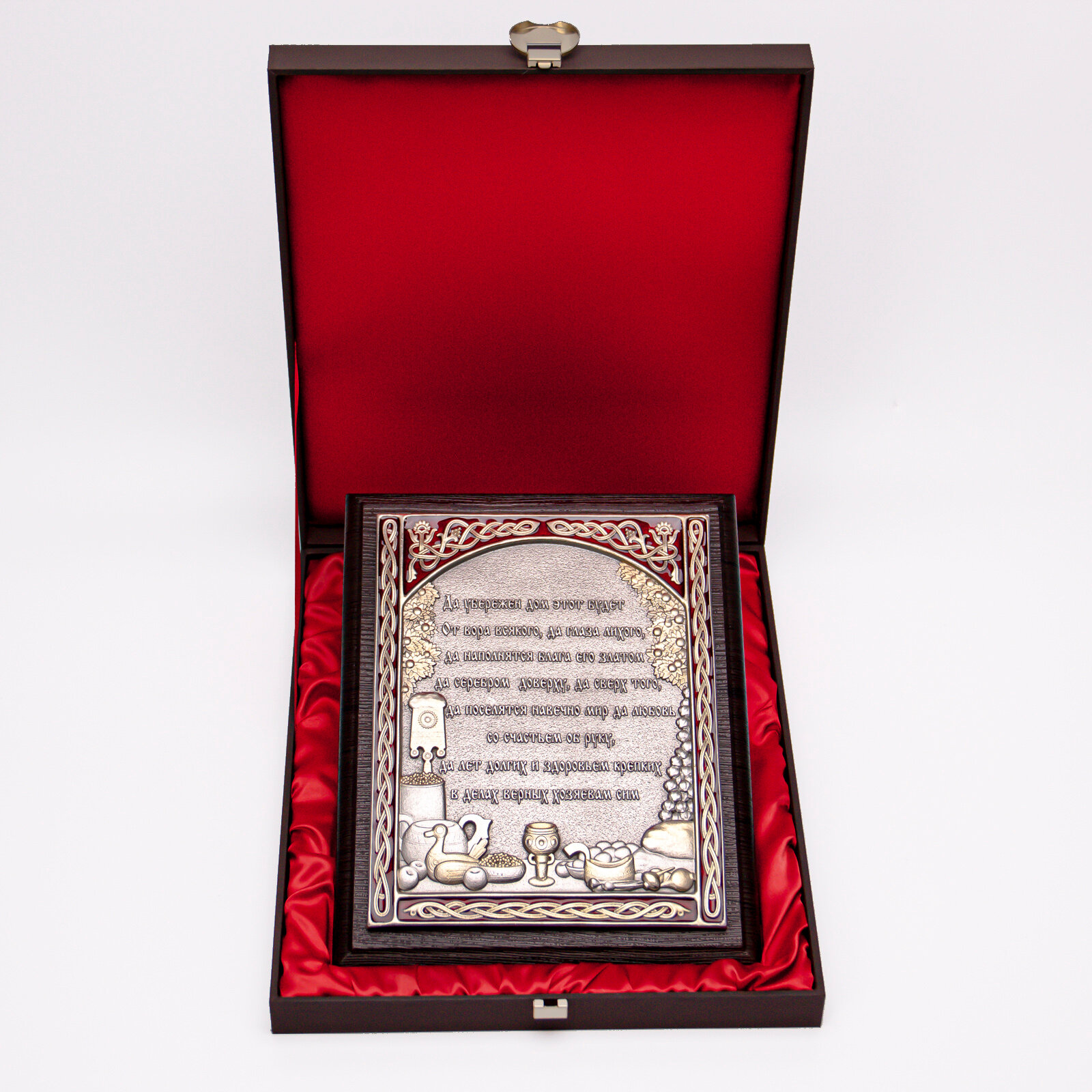 Плакетка "Благословение дома. Изобилие" в золоте ПЛШ-108VIP-ОЗ