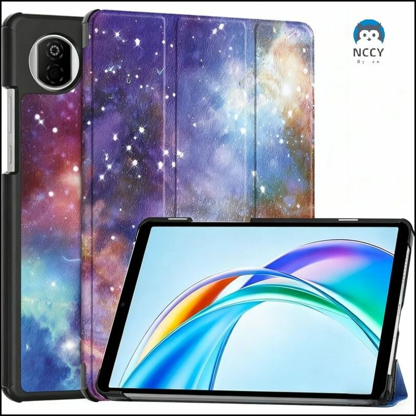 Эксклюзивный кожаный чехол с функцией складывающегося стенда для планшета Huawei Honor Pad X7 8.7 дюйма 2025, модель JMSW09/JMSL09