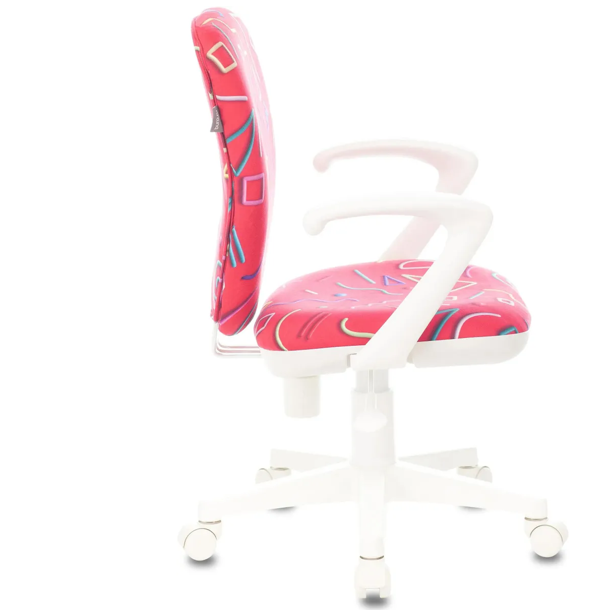 Детское кресло Бюрократ KD-W10AXSN/STICK-PK, ткань, розовый/белый