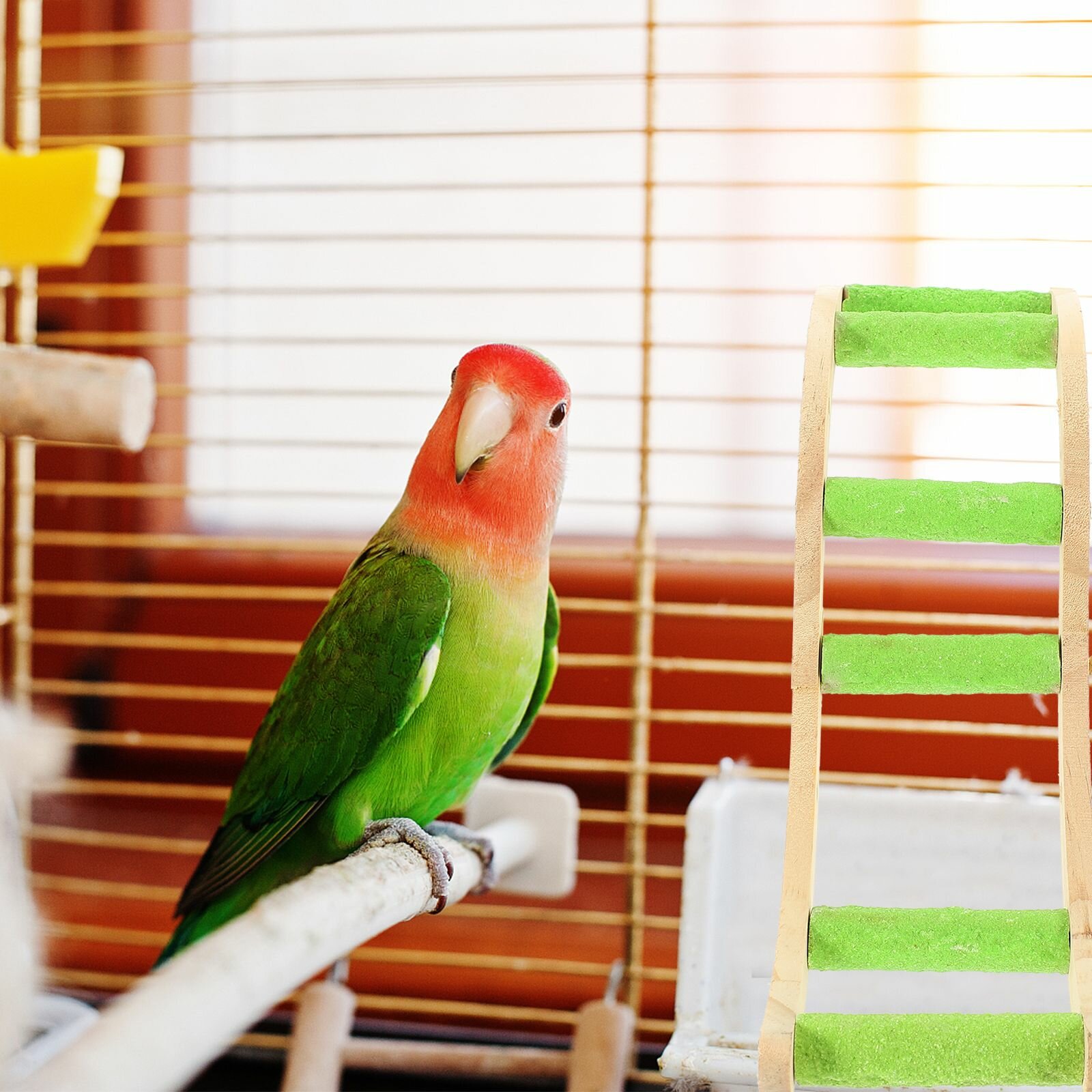 Деревянная лестница для хомяка и птиц, игрушка для клетки