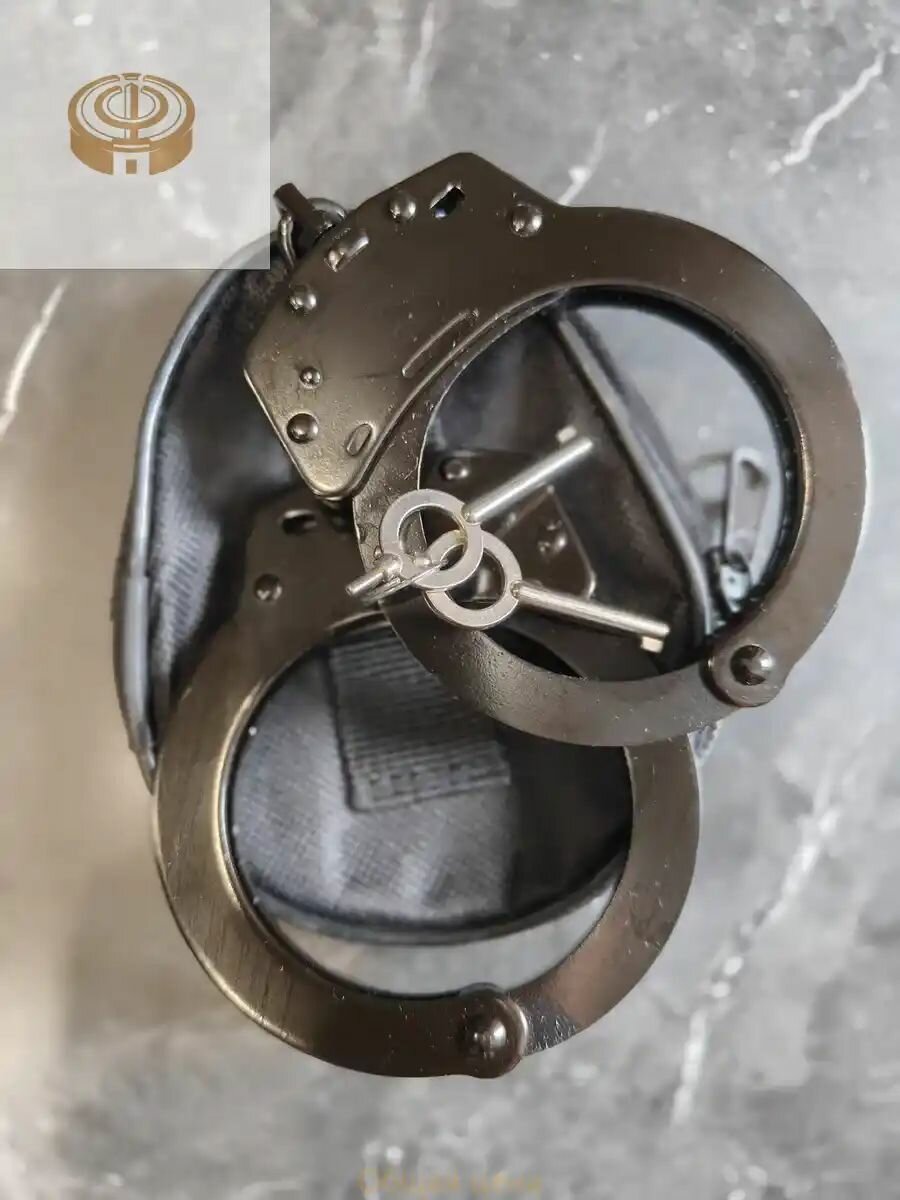 Наручники металлические полицейские настоящие с чехлом БДСМ