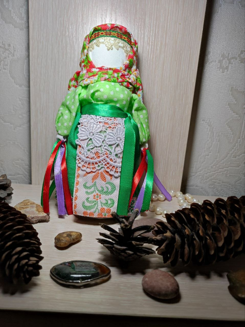 Кукла - оберег "Желанница - манилка" славянский талисман, ручная работа