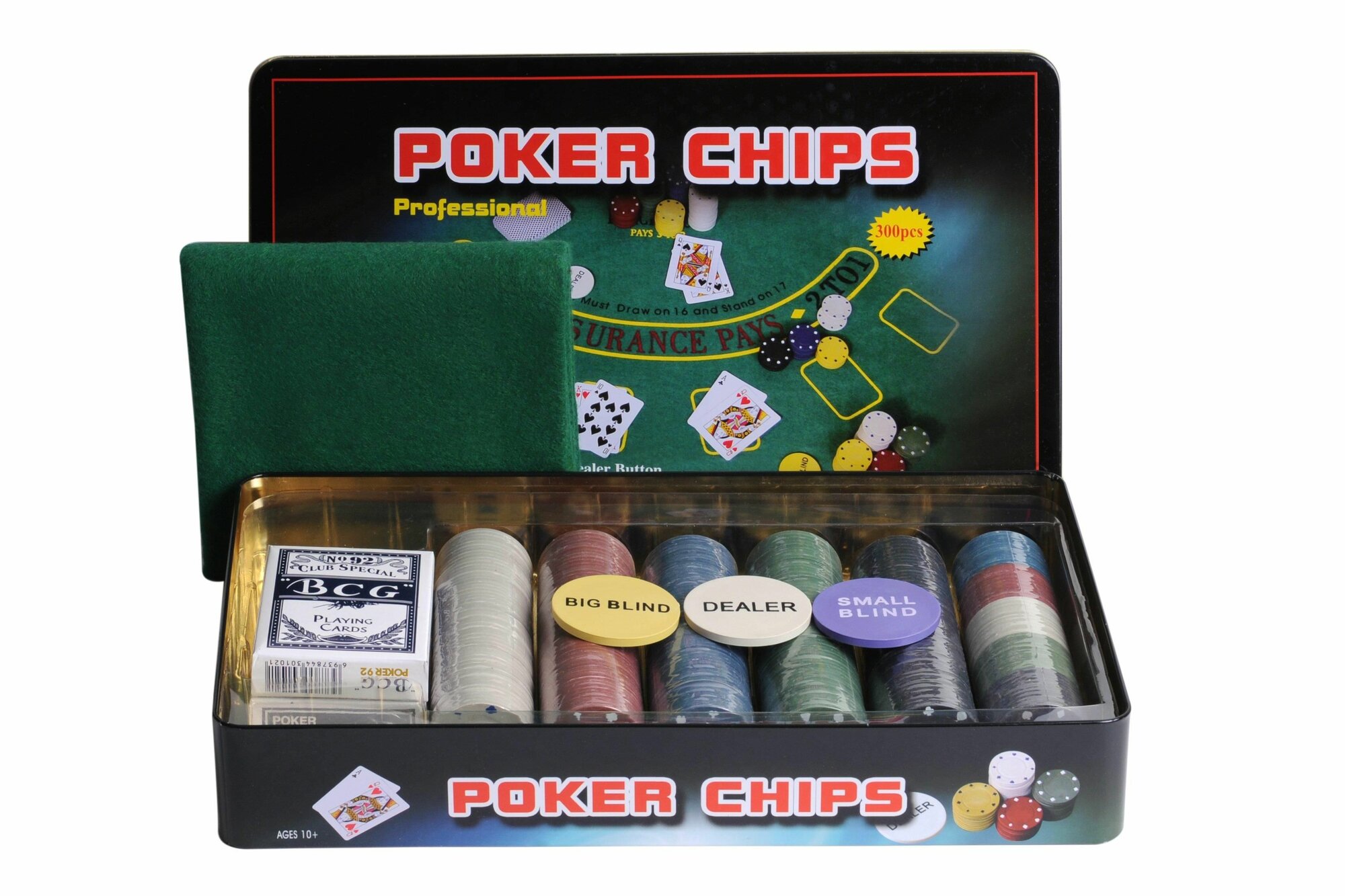 Набор для покера Holdem Light на 300 фишек с номиналом 61711 Partida