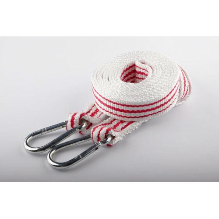 Трос буксировочный 12Т 5М карабин №4 лента ШС