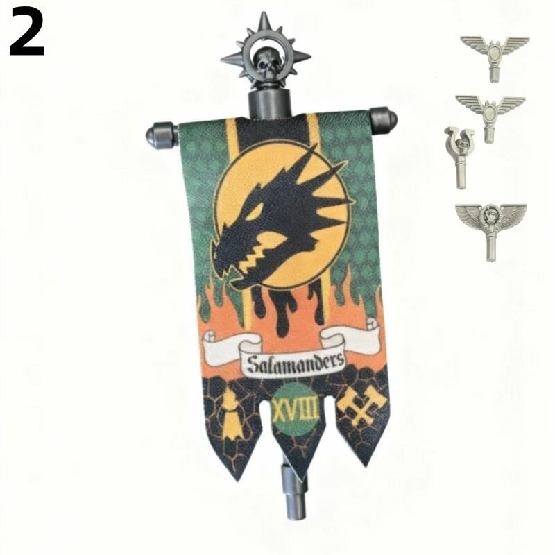 Аксессуары для создания флагов Warhammer, модель флага серии Warhammer, аксессуары для минифигурок MOC, совместимы с легo конструкторами