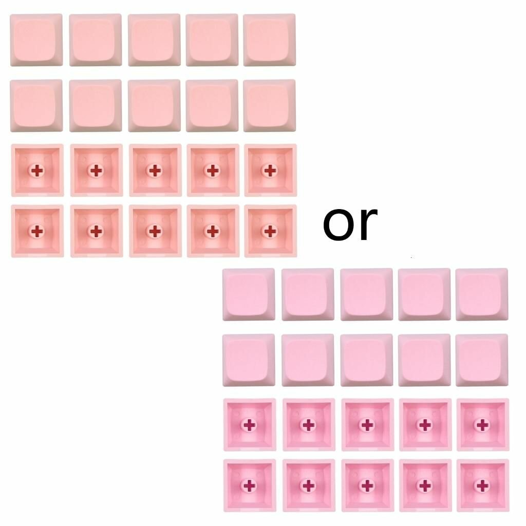 20-кнопочные XDA PBT колпачки для клавиш, без гравировки, Розовый