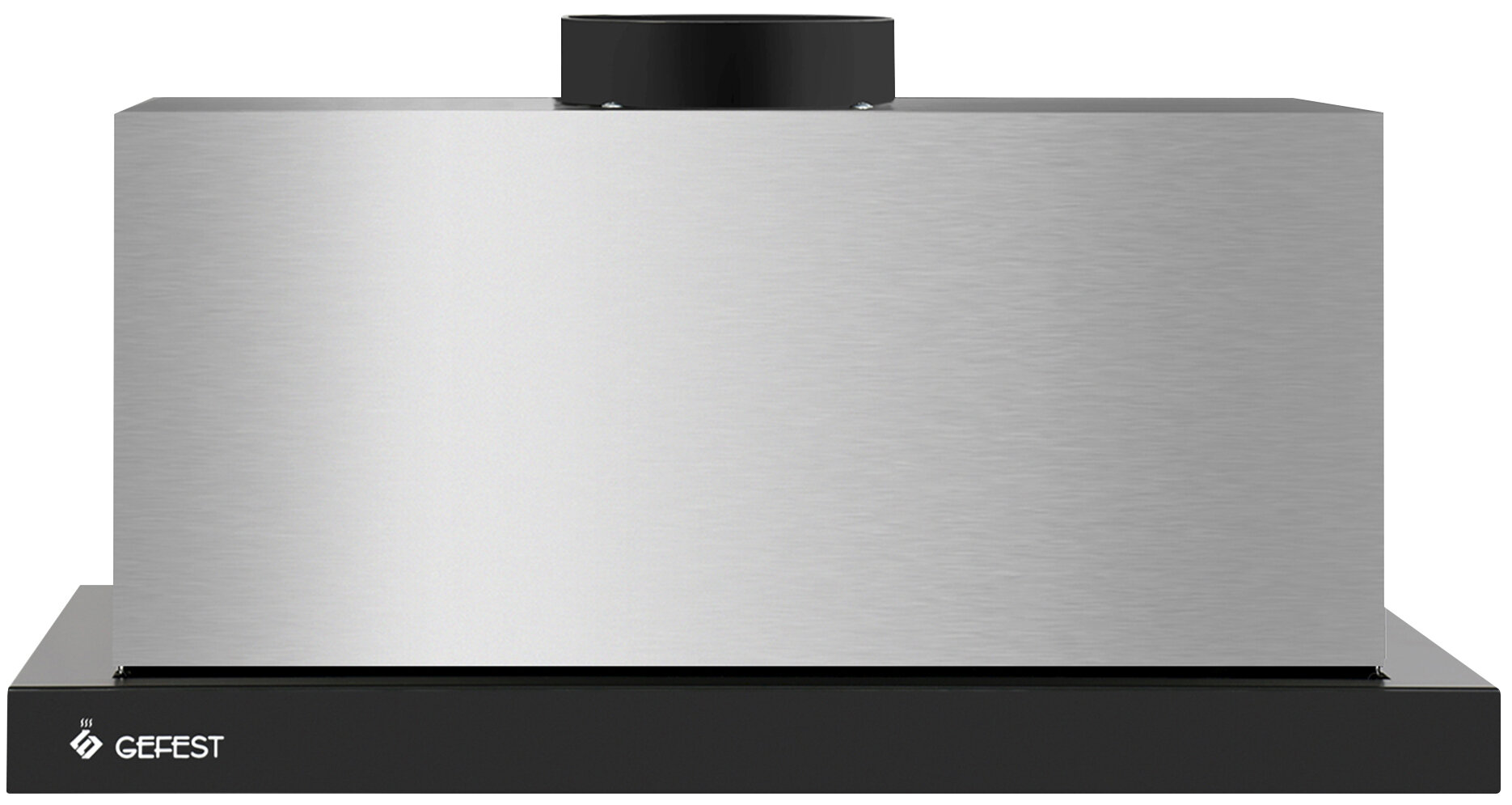 Кухонная вытяжка Gefest BO 4601 Р23, телескопическая, встраиваемая, слайдерное управление, черная, 60см