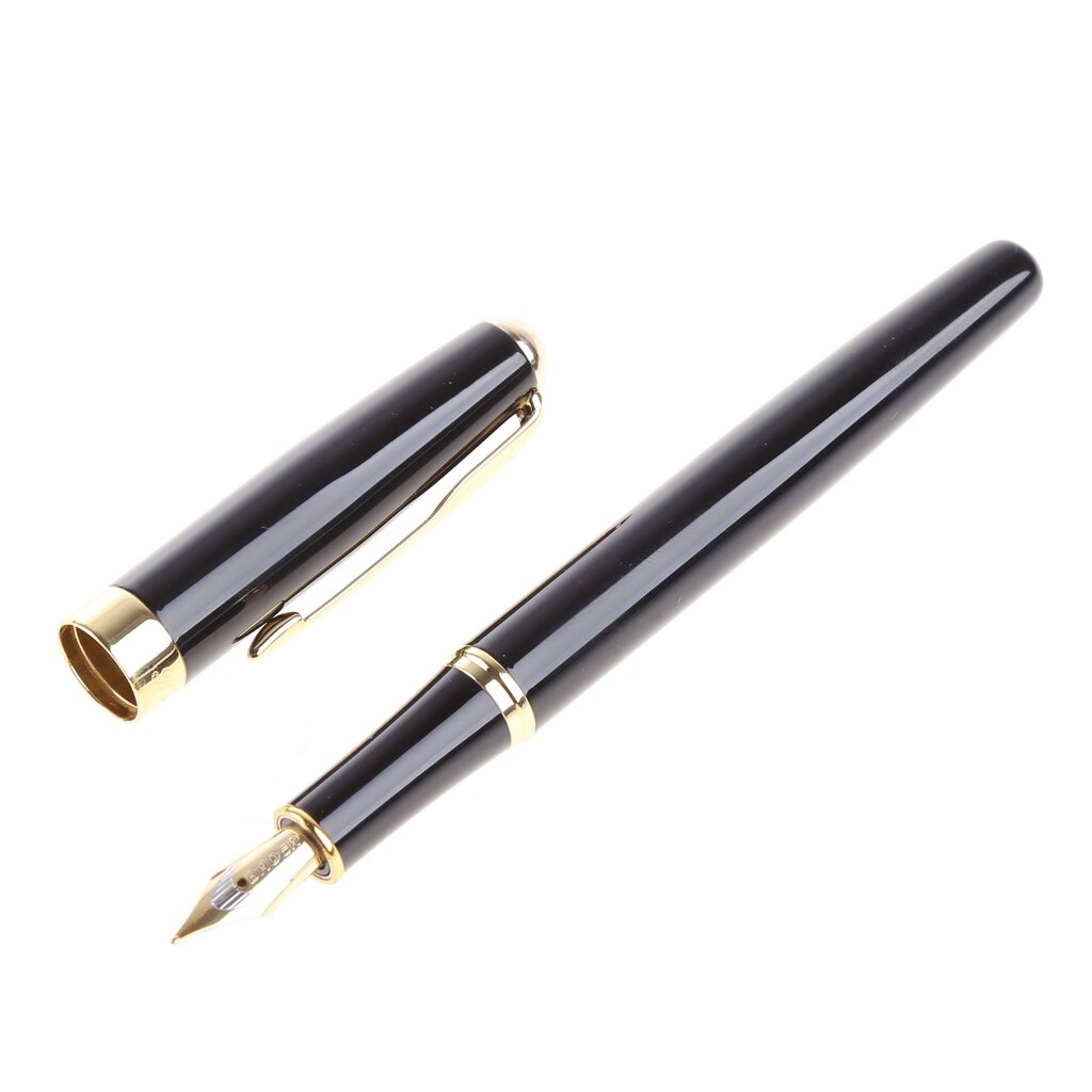 Baoer 388 Black Metal Fountain Fountain Pen Nib Medium