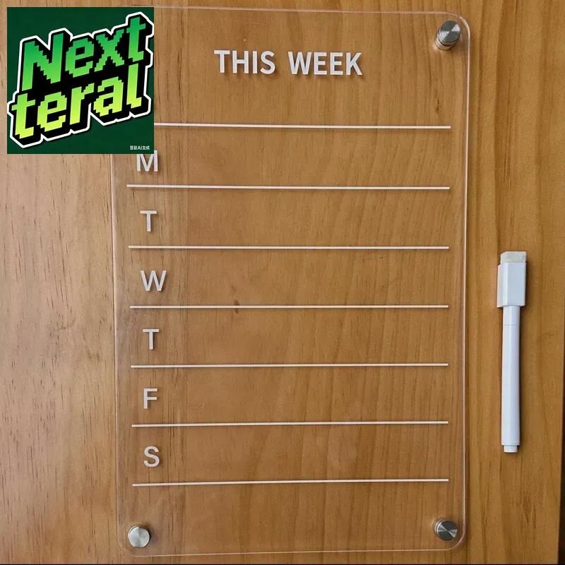 Магнитная маркерная доска для холодильника, акриловая, для заметок и планирования