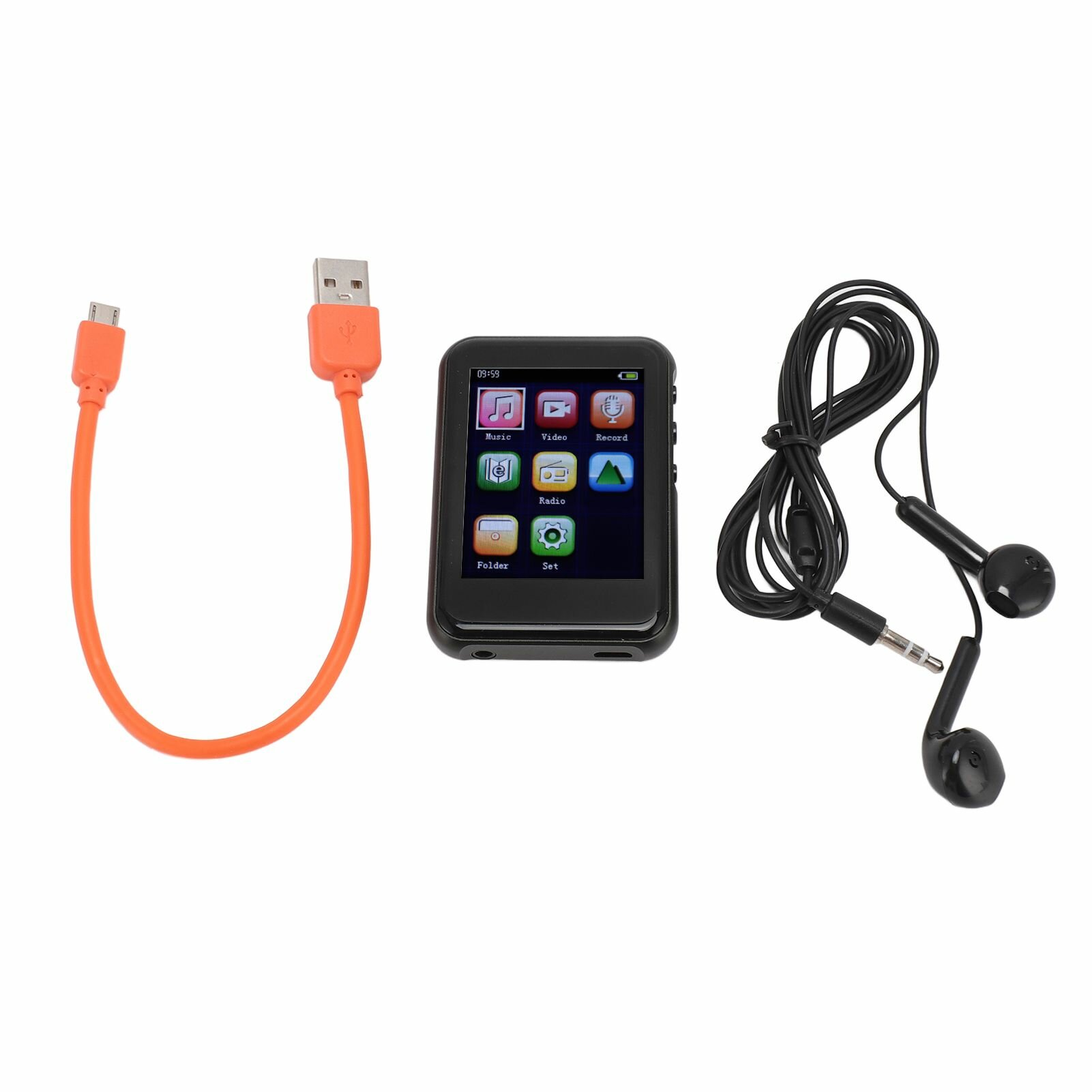 MP3-плеер 1.5", сенсорный, AI шумоподавление, HiFi, 32 ГБ