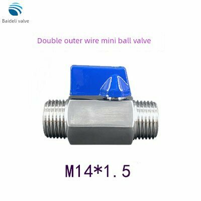 Мини-шаровой кран из нержавеющей стали 304, мини-шаровой кран из внутренней и внешней проволоки, небольшой шаровой кран