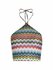 Топ Missoni Pixel-effect zigzag pattern top, размер 44, синий