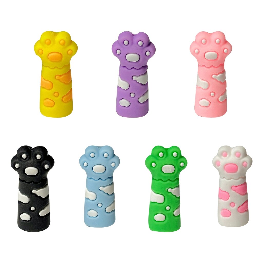 7 Шт Кошачий Коготь Карандаш Кепки Силиконовый Карандаш Ботворезы Кончик Карандаша Защитный Колпак