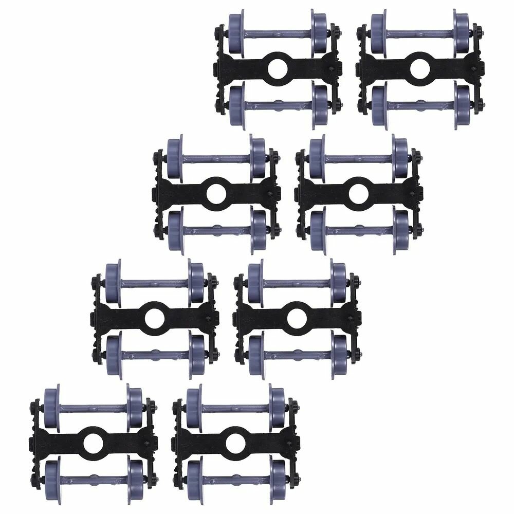 Комплект пластиковых колес для модельного поезда 1/75 для замены и декоративных целей 8 штук