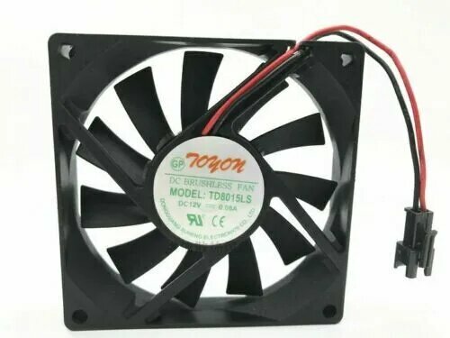 TOYON TD8015LS 12V 0.08A 8015 80 * 80 * 15 мм двойной провод вентиляторы -
