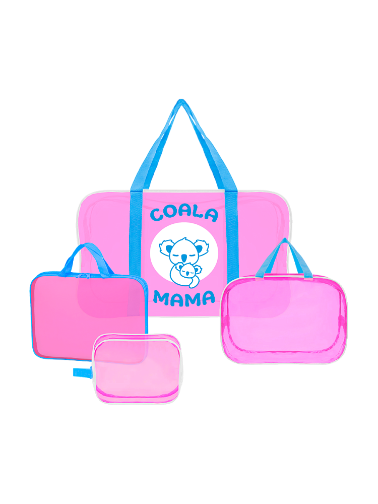 Coala Mama Набор сумок 3+1 в роддом Coala Mama цвет Bubble Gum