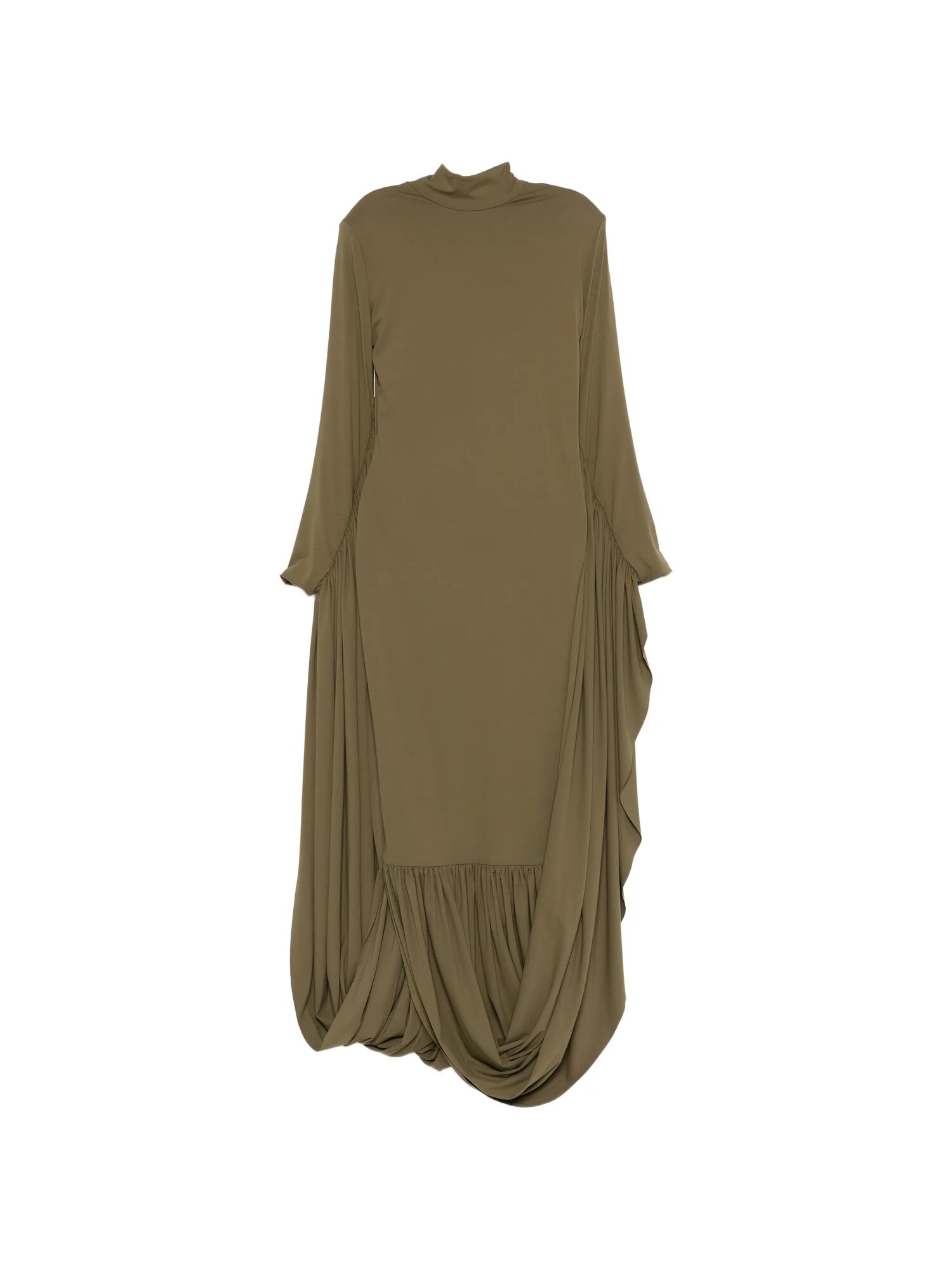 Платье Long sleeve ruffled maxi dress